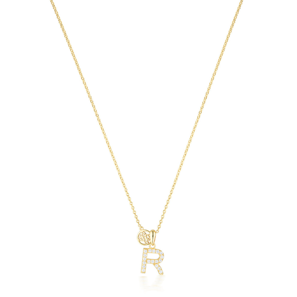 LUXURY LETTERS R INITIAL PENDANT GOLD – Jewellery Time